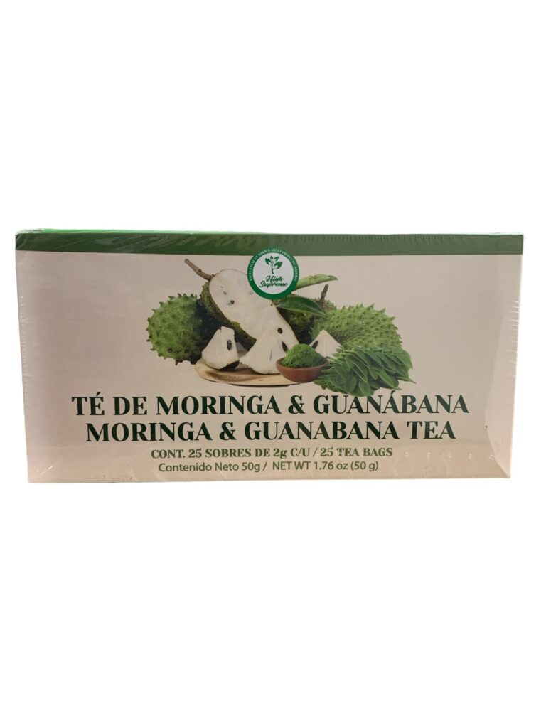 TE INSTANTANEO DE MORINGA Y GUANABANA C/25 SOBRES - High Supreme