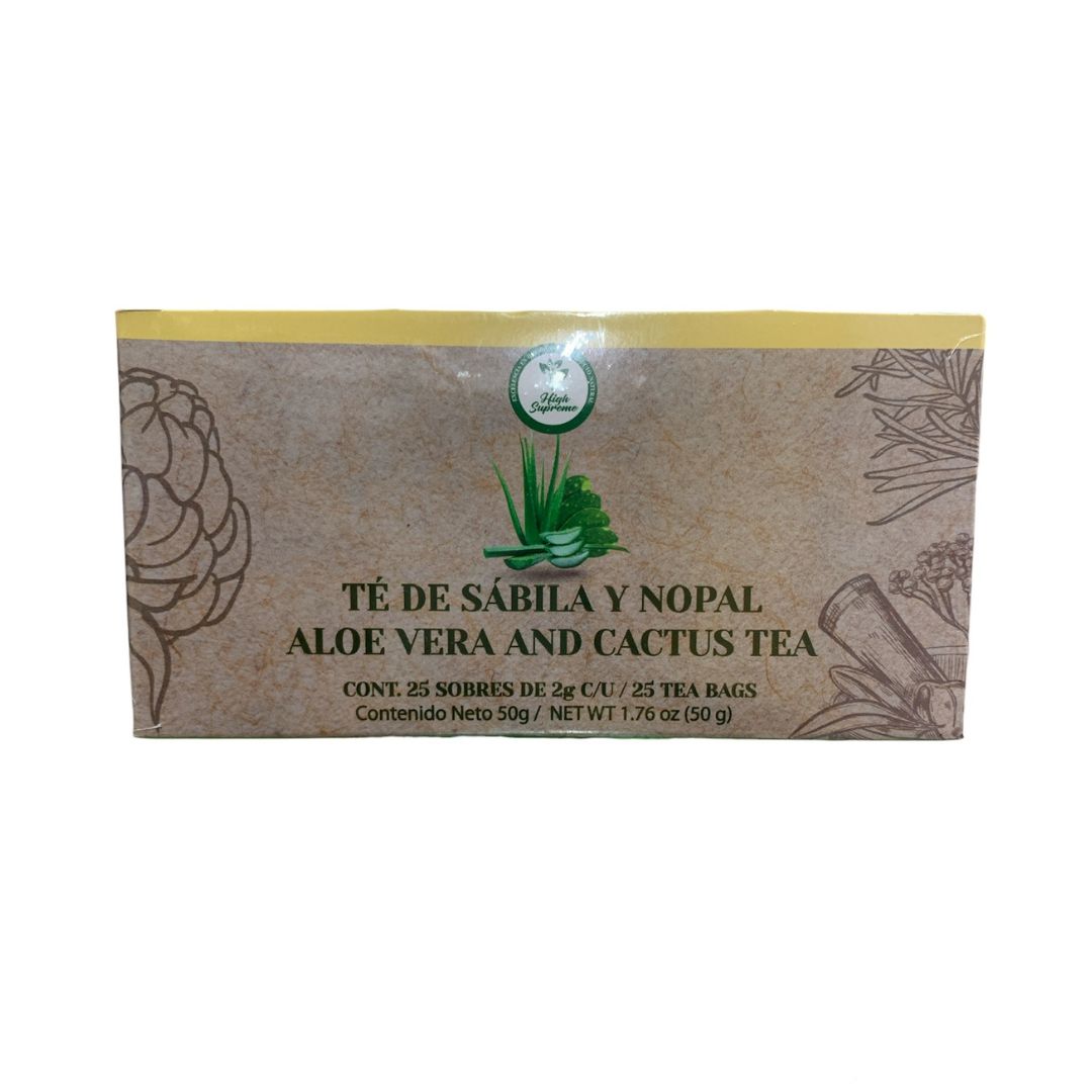 TE INSTANTANEO DE SABILA Y NOPAL C/25 SOBRES - High Supreme