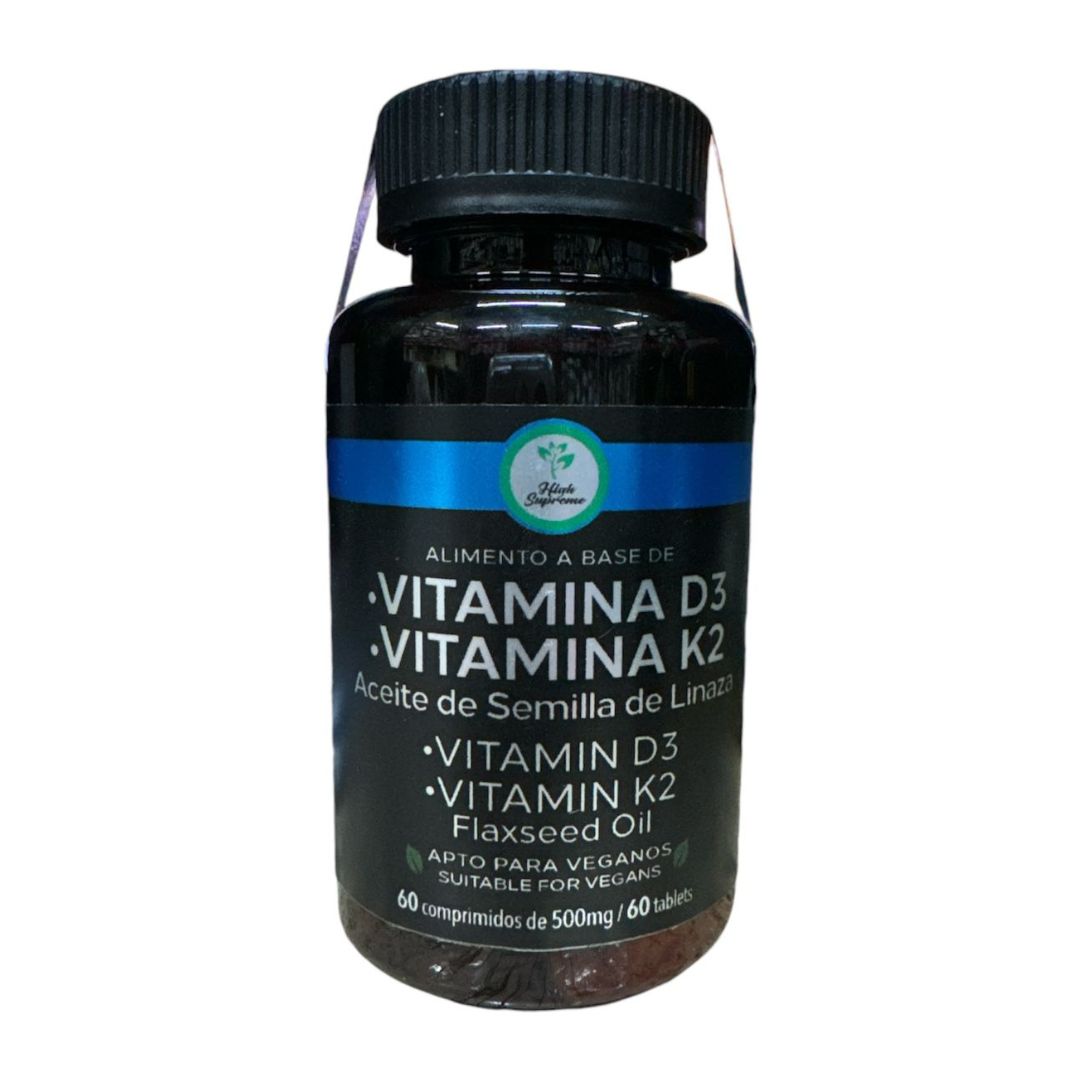 TABLETAS VITAMINAS D3 Y K2 C/60 - High Supreme